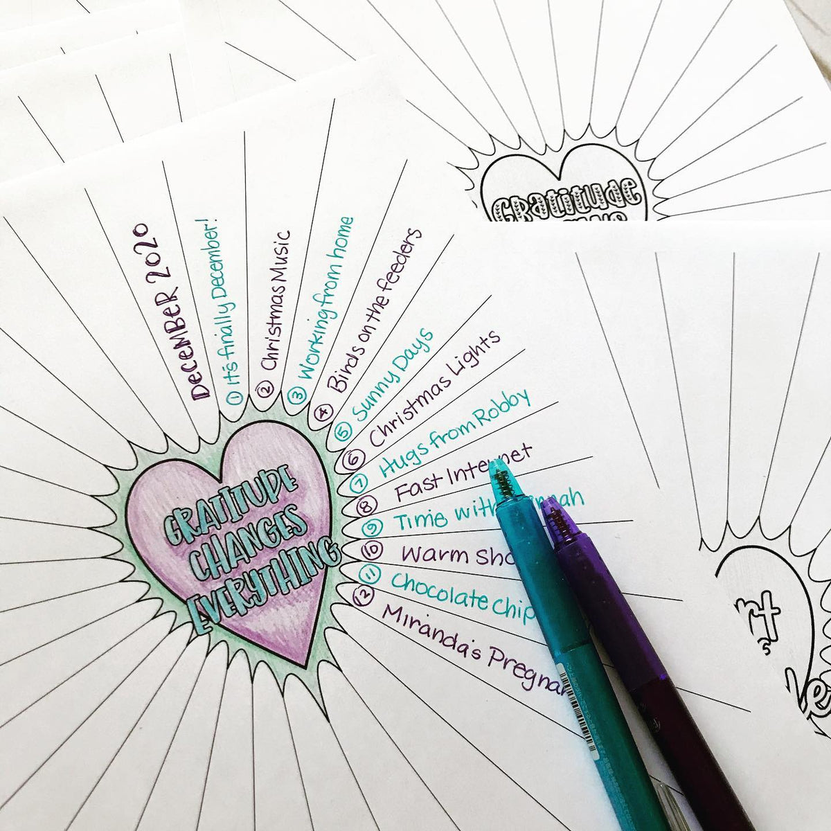 Gratitude Journal - Heart – Debt Free Charts