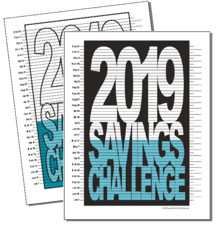 Challenge Yourself in 2019 – Debt Free Charts