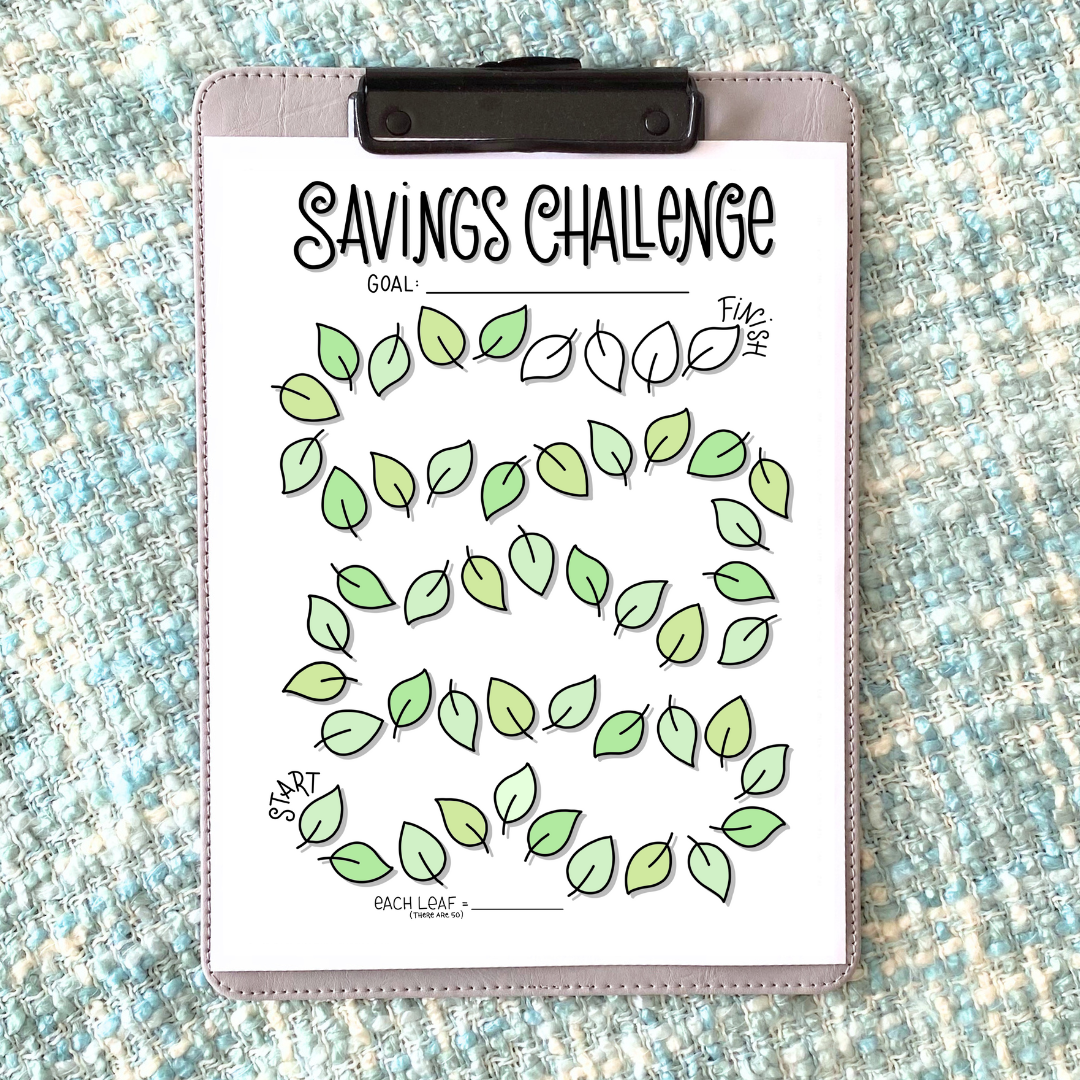 Savings Challenge Game Set – Debt Free Charts
