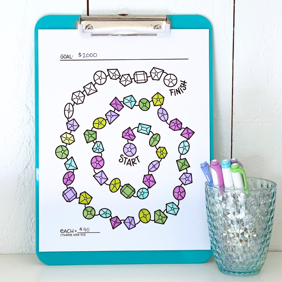 Daisy Chain Goal Tracking Set – Debt Free Charts