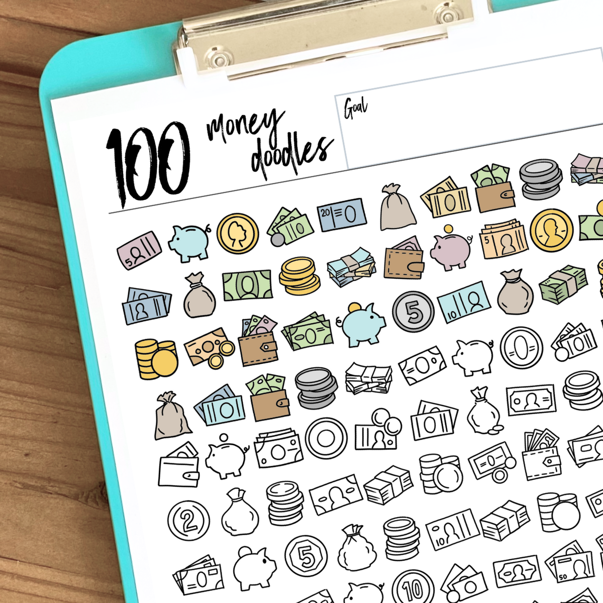 Money Doodles Tracking Chart – Debt Free Charts