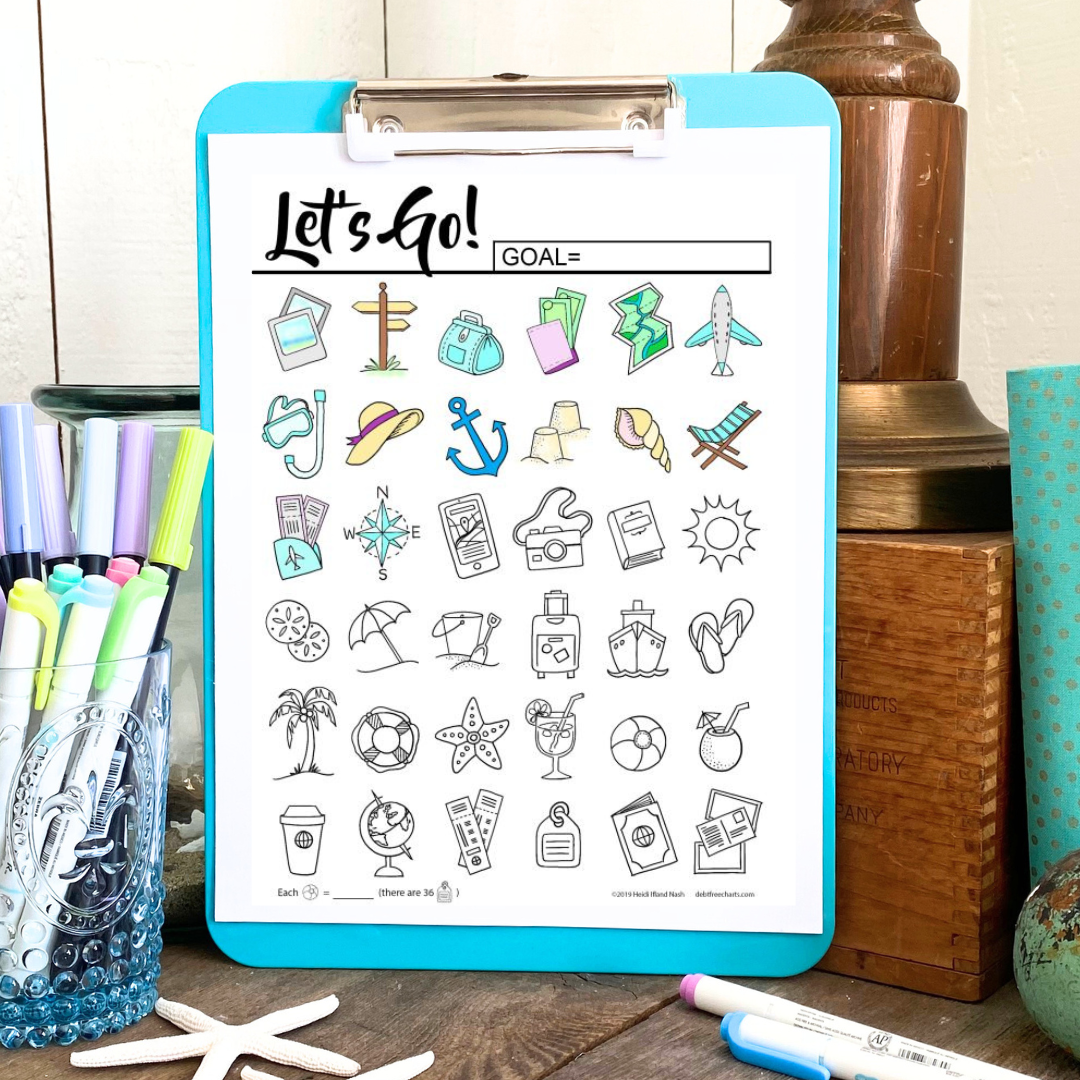 Let's Go Travel Tracking Chart – Debt Free Charts