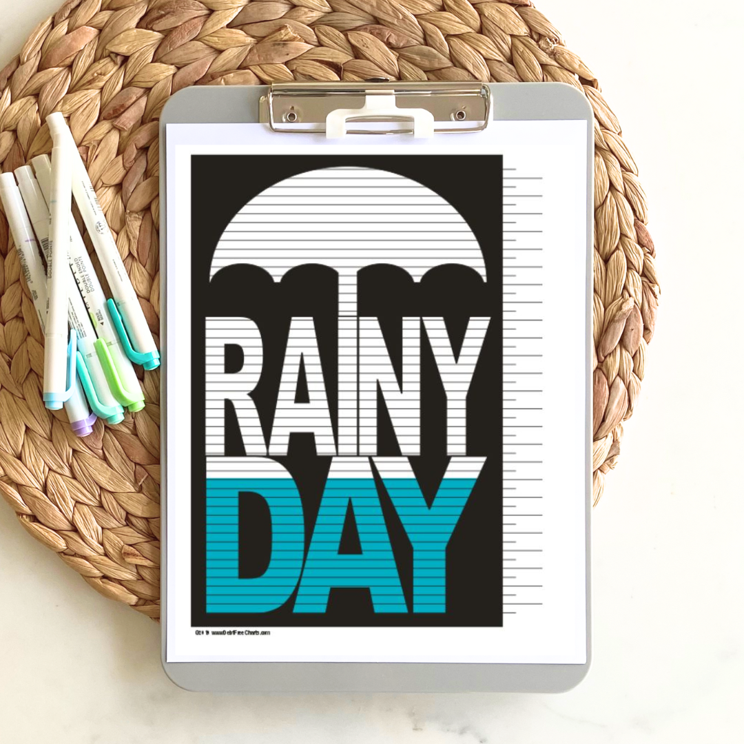 Rainy Day Fund Tracking Chart – Debt Free Charts