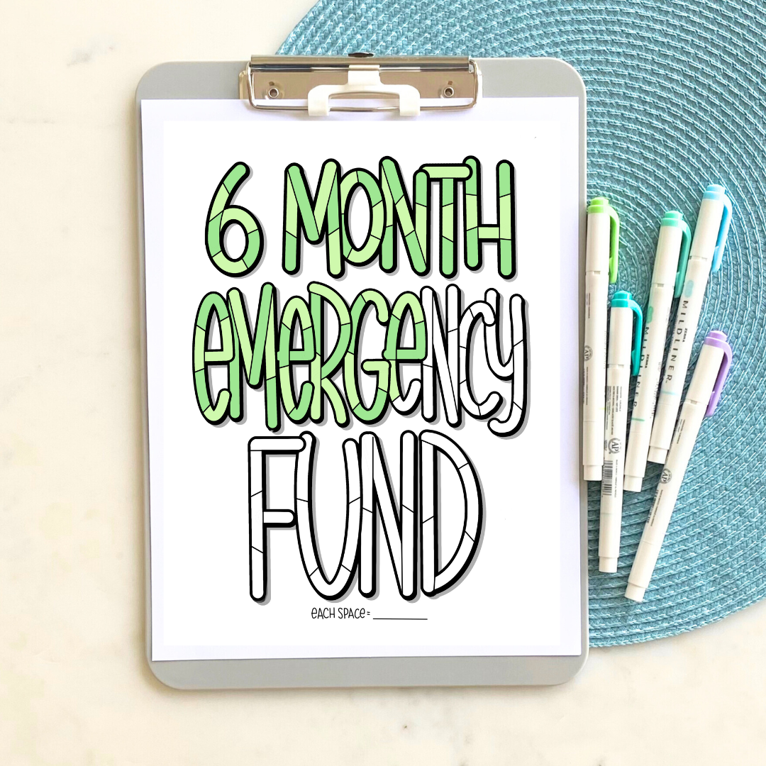 Emergency Funds Lettering Set – Debt Free Charts