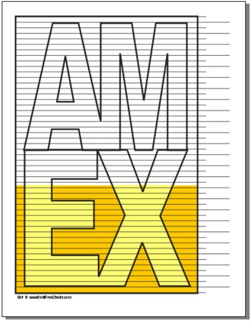 AmEx - American Express Tracking Chart – Debt Free Charts