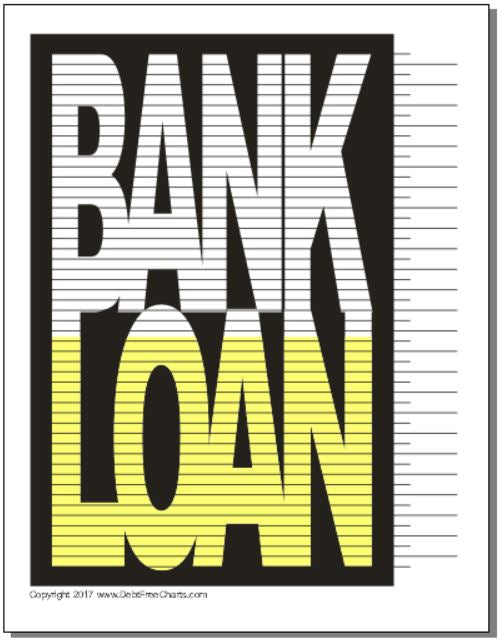 Bank Loan Tracking Chart – Debt Free Charts