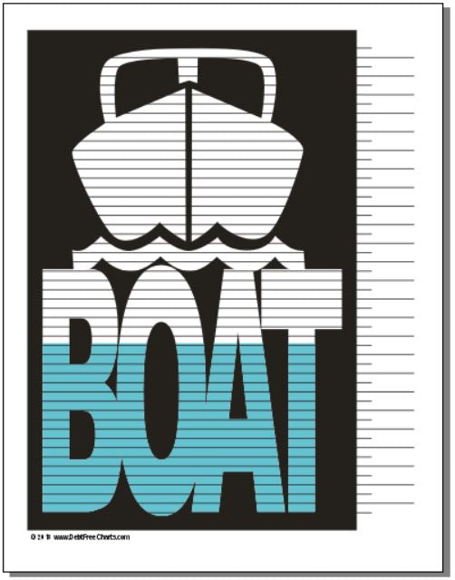 Boat Savings or Loan Payoff Chart – Debt Free Charts