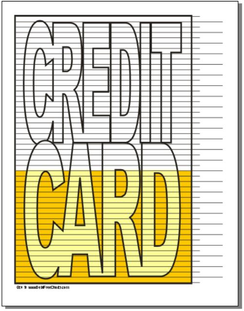 Credit Card Debt Payoff Chart – Debt Free Charts
