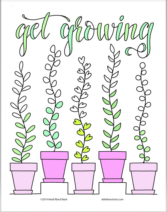 Get Growing Tracking Chart – Debt Free Charts