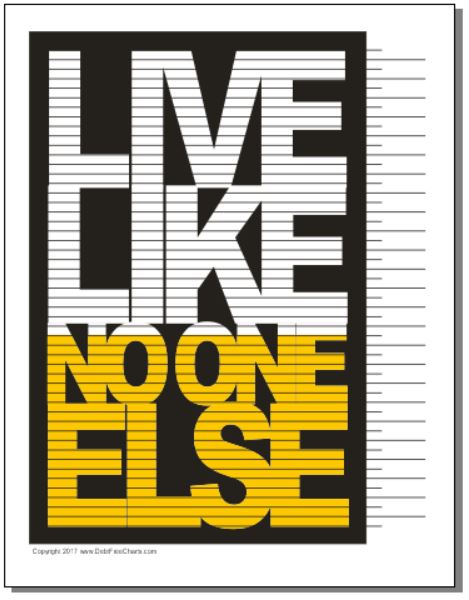 Live Like No One Else Savings or Loan Payoff Chart – Debt Free Charts