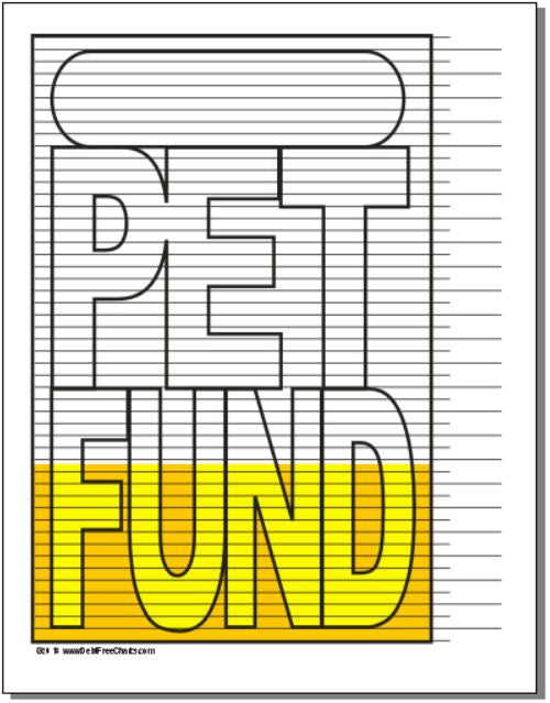 Pet Fund Savings Chart – Debt Free Charts