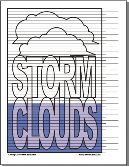 Storm Clouds Tracking Chart – Debt Free Charts