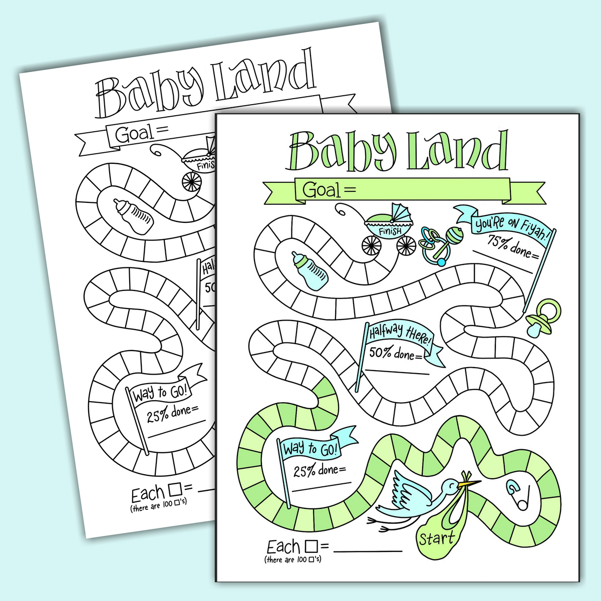 Baby Land Tracking Chart – Debt Free Charts