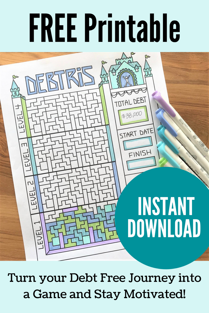 Debtris Tracking Chart – Debt Free Charts