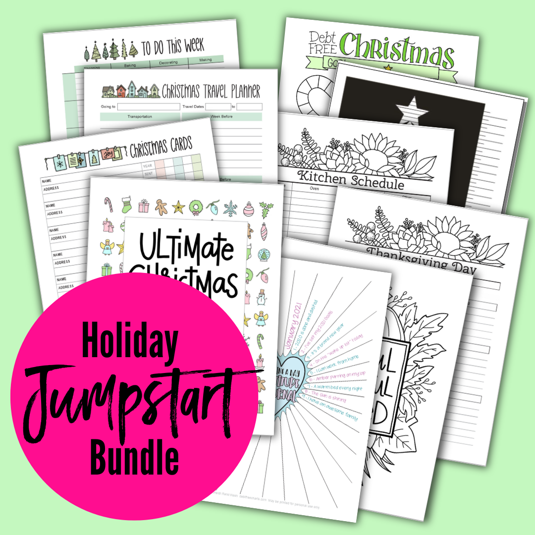 Holiday Jumpstart Bundle (130+ pages) – Debt Free Charts